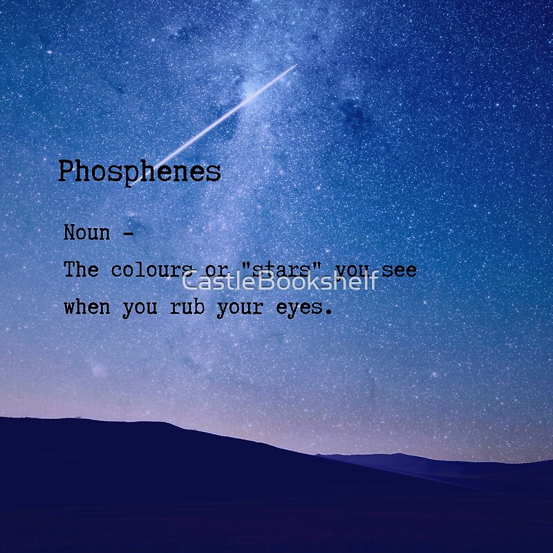 "Phosphenes starry night sky" by CastleBookshelf | Redbubble