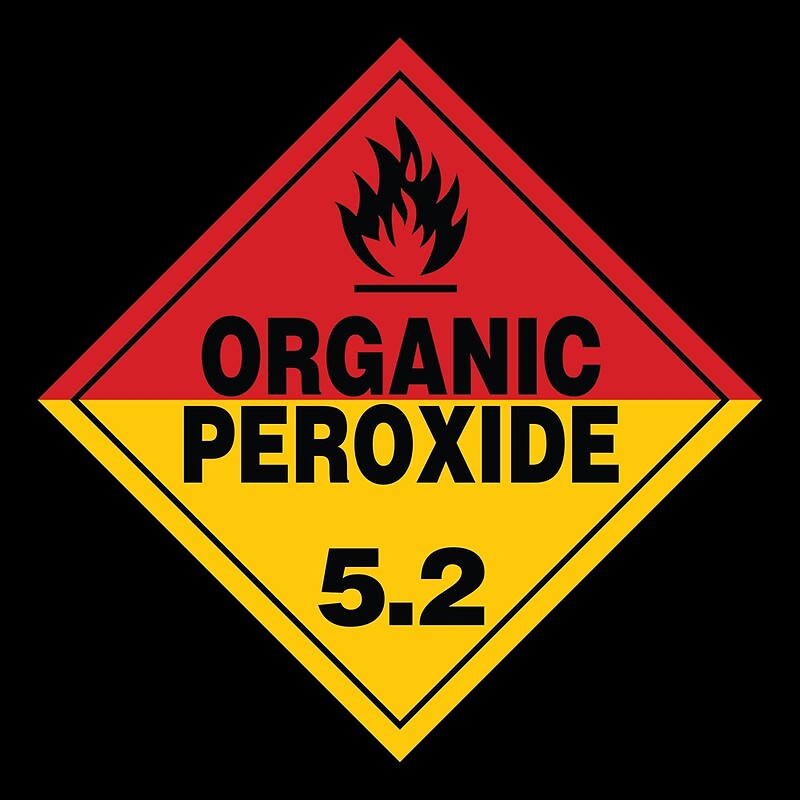 "Organic Peroxide Warning Sign" by Rupert Russell | Redbubble