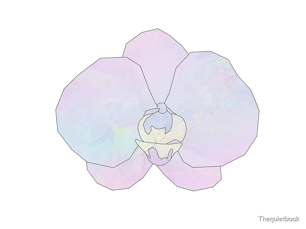 "Geometric Orchid" by Thequietbook | Redbubble