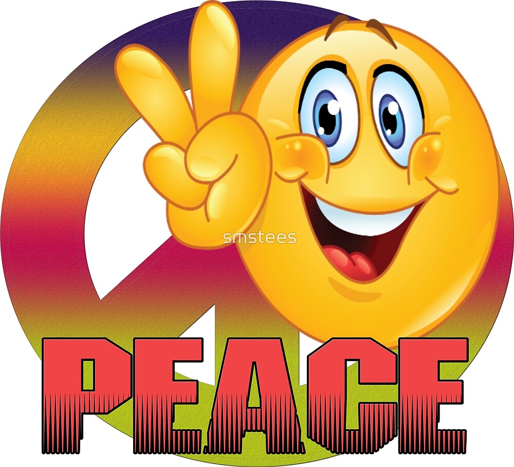 "Peace Emoji. World Peace" by smstees | Redbubble