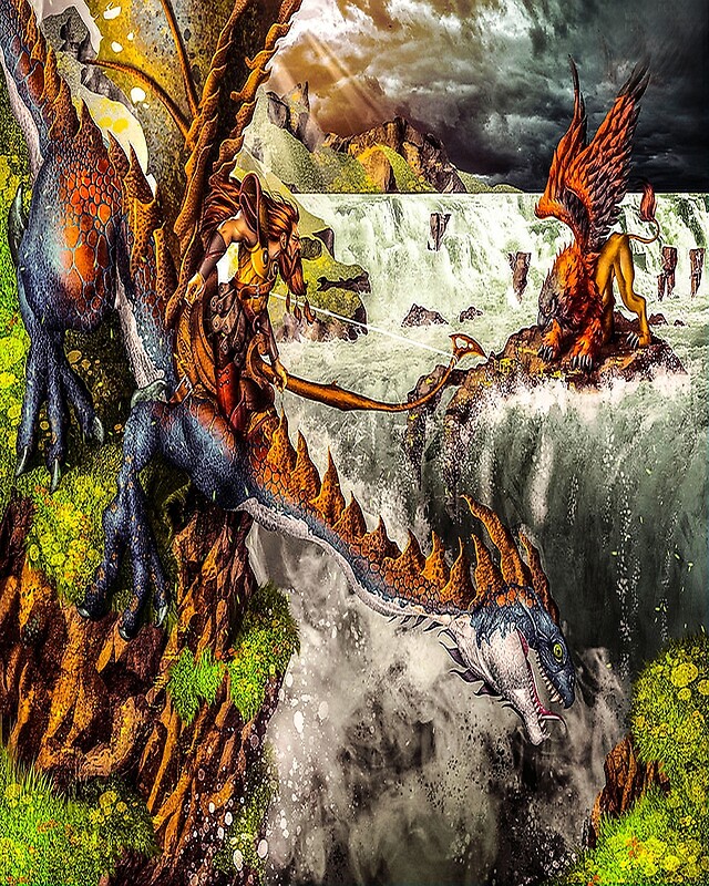 "fwc 6124 dragon fantasy" by fred chiea | Redbubble
