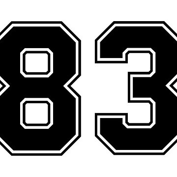 Lámina fotográfica for Sale con la obra «83 Número clásico de Jersey de ...