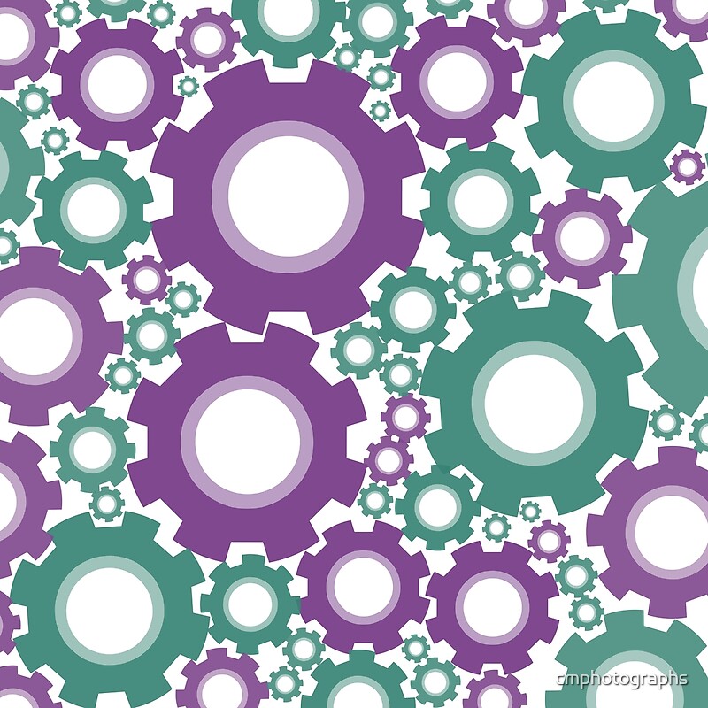 "A Cog design in modern colours" by Colin Majury | Redbubble