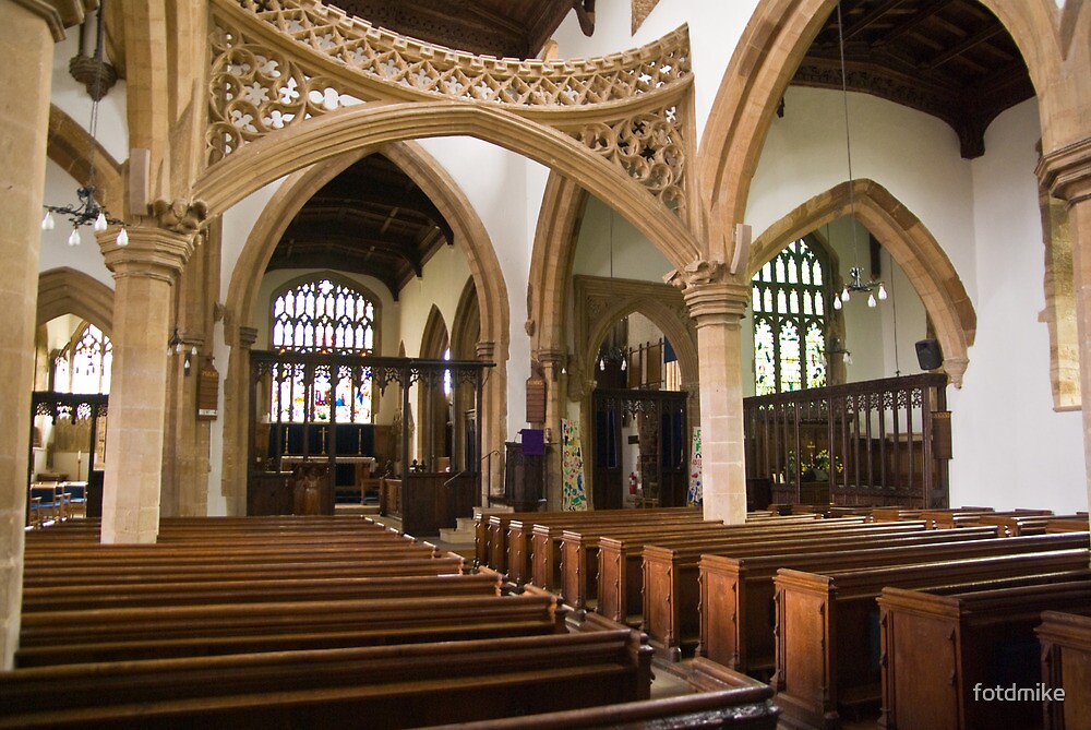 "Interior of St Mary's Church, Rushden, Northamptonshire" by fotdmike ...