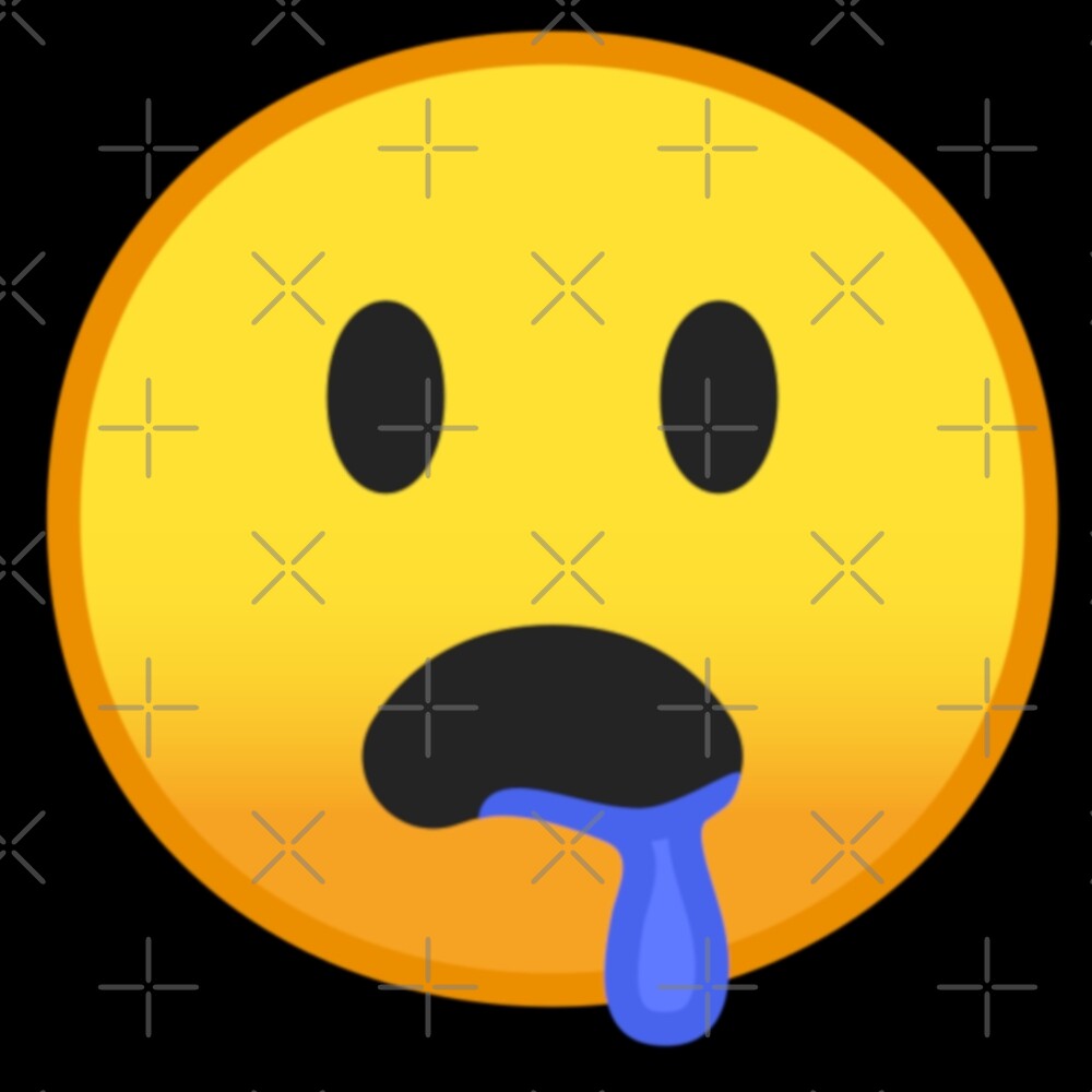 "Drooly Face Emoji" by FantasySkyArt | Redbubble