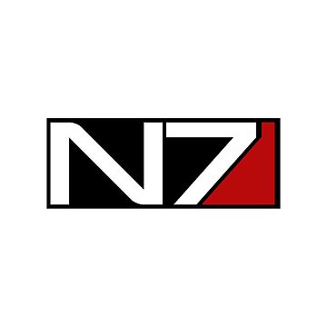 "N7 - Black" Sticker for Sale by TheHotdish | Redbubble