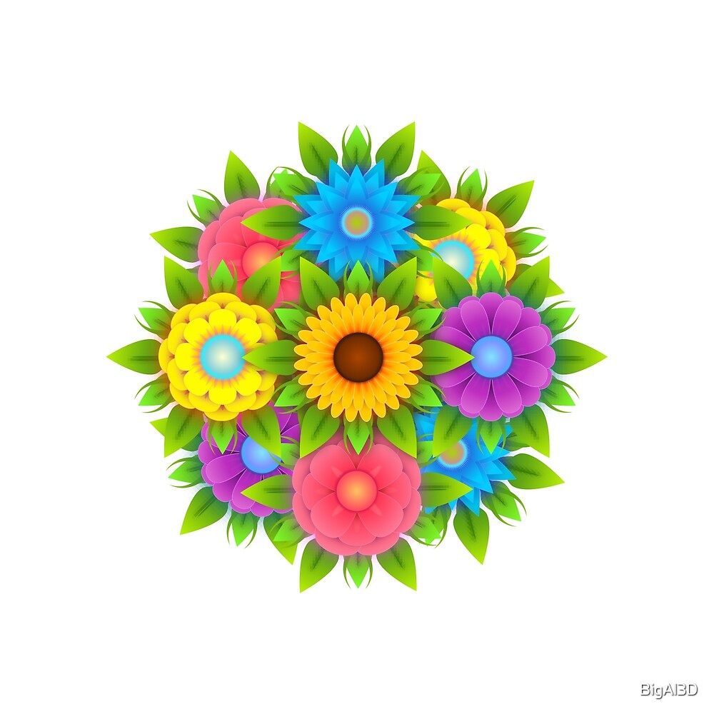 "Flower Burst" by BigAl3D | Redbubble
