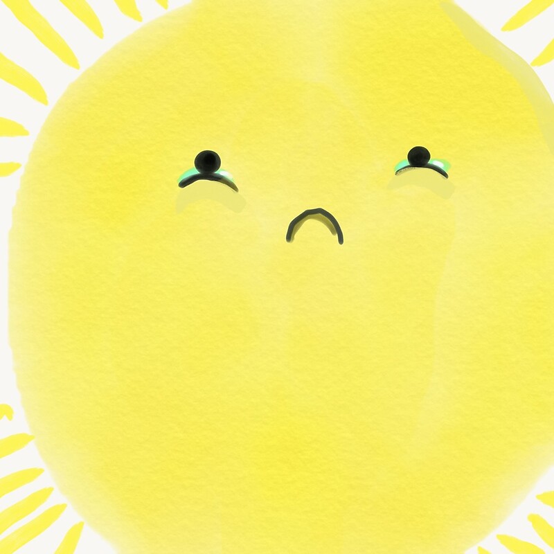 "Sad Sun " by Rabbott1999 | Redbubble