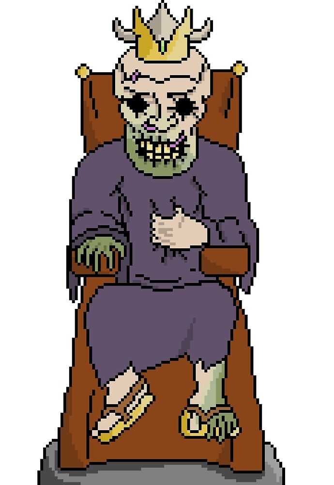 "Rotting King Pixel Art" by Noah Hanson | Redbubble