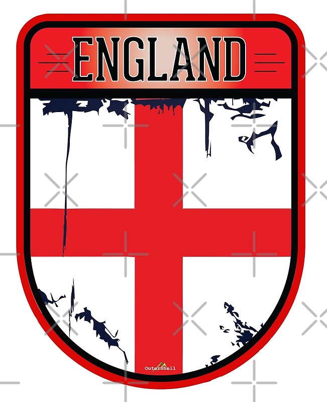 "ENGLAND English Flag Shield Sticker UK British Style 3" by ...