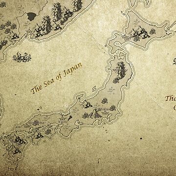 "Fantasy Map - Japan edition (Tolkien inspired)" Poster for Sale by ...