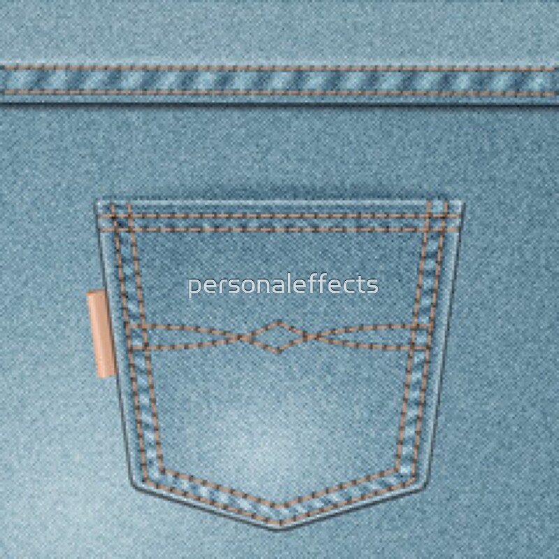 "Blue Jean Pocket" by personaleffects | Redbubble