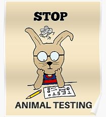 Stop Animal Testing Posters | Redbubble