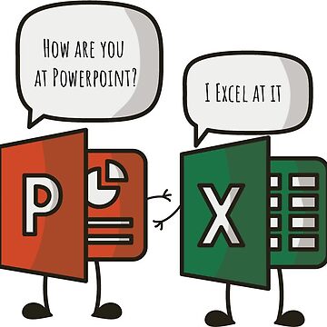 "New I Excel At It" Sticker for Sale by ThePStudent | Redbubble