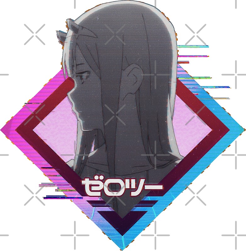 "Zero Two Sadness ゼロツー 【﻿V2】" by Waifu Dope | Redbubble