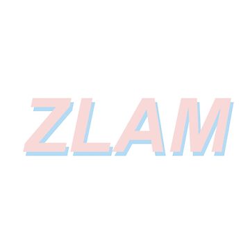 "ZLAM" Sticker for Sale by attractivemilk | Redbubble