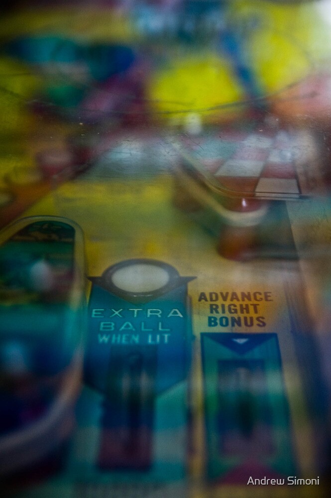 "Extra Ball (When Lit)" by Andrew Simoni | Redbubble