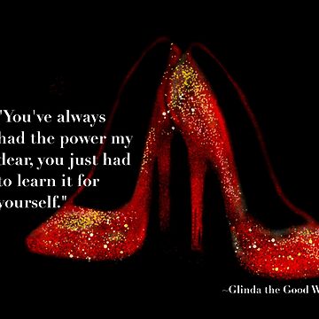 "Ruby Red Slippers" Sticker for Sale by Ben J. Hanes | Redbubble