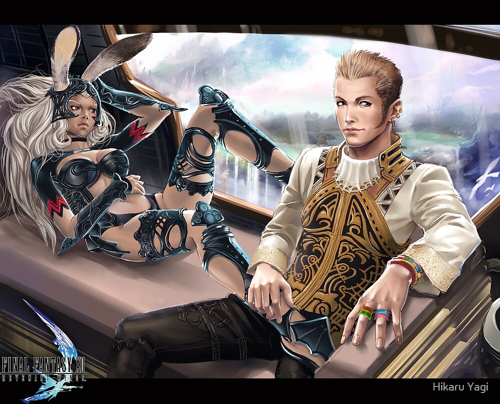 "Balthier and Fran_FFXII " by Hikaru Yagi | Redbubble
