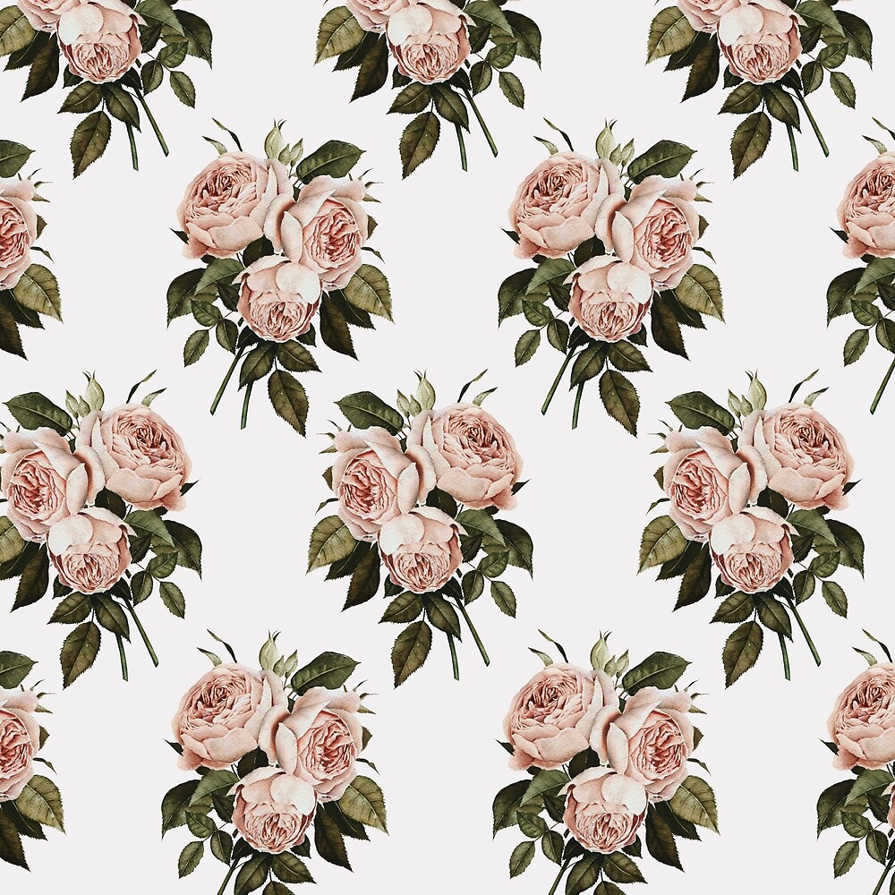 "Three English Roses Pattern" by Shealeen Louise | Redbubble