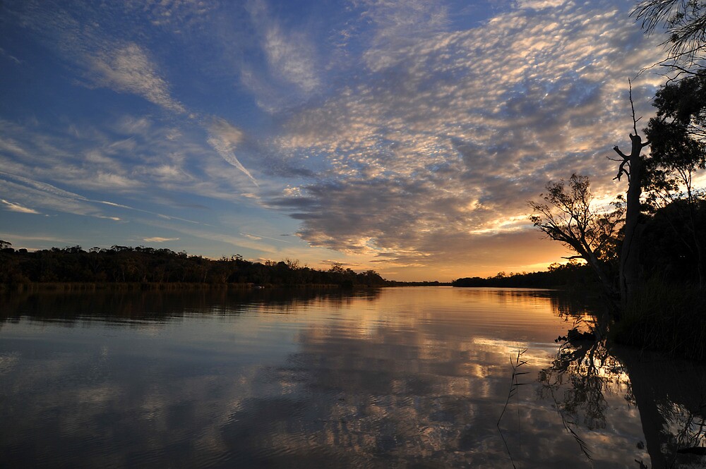 "Evening River Reflections" by Wayne England | Redbubble