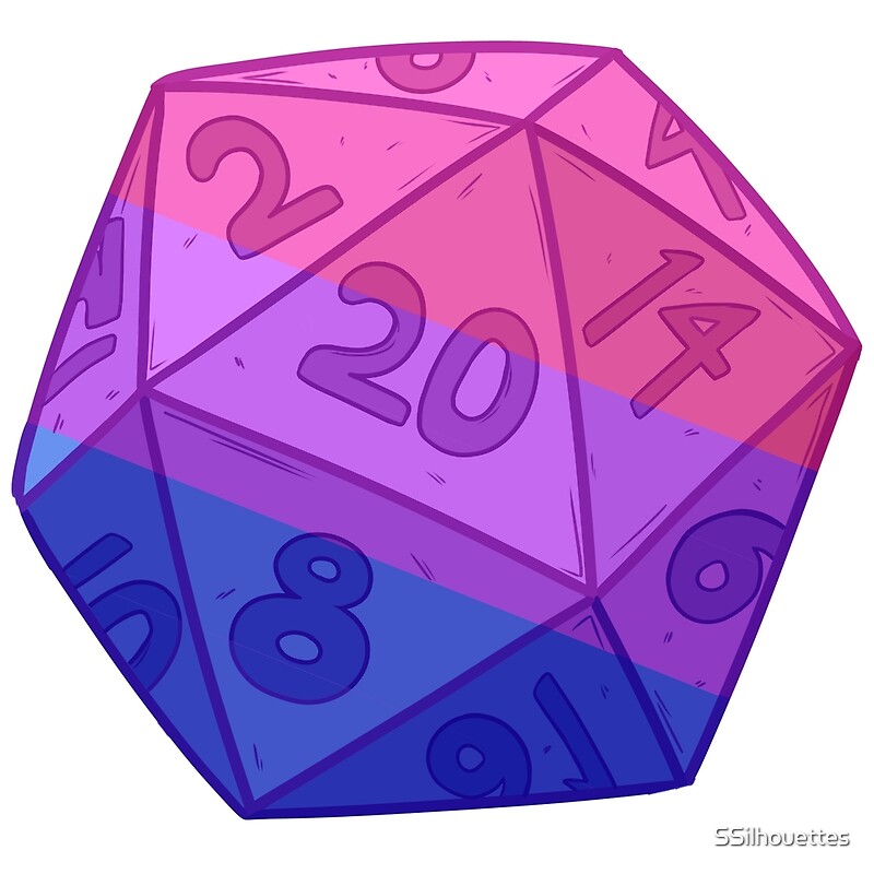 "Pride Dice - Bisexual" by SSilhouettes | Redbubble
