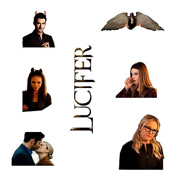 "lucifer stickers" Sticker for Sale by lessiops | Redbubble