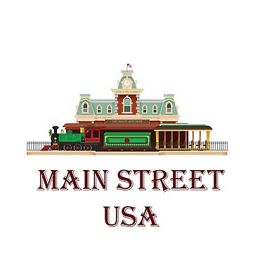 "Main Street USA" Sticker for Sale by C-of-Creation | Redbubble