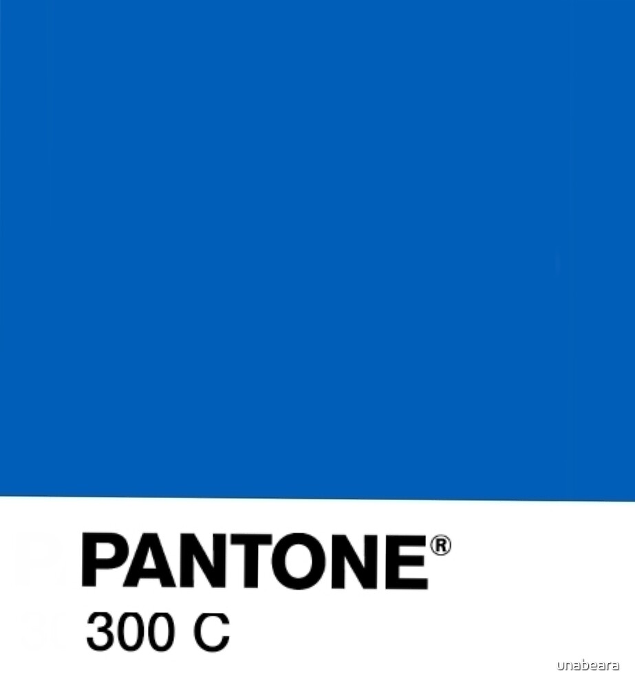 "Pantone 300 C" by unabeara | Redbubble