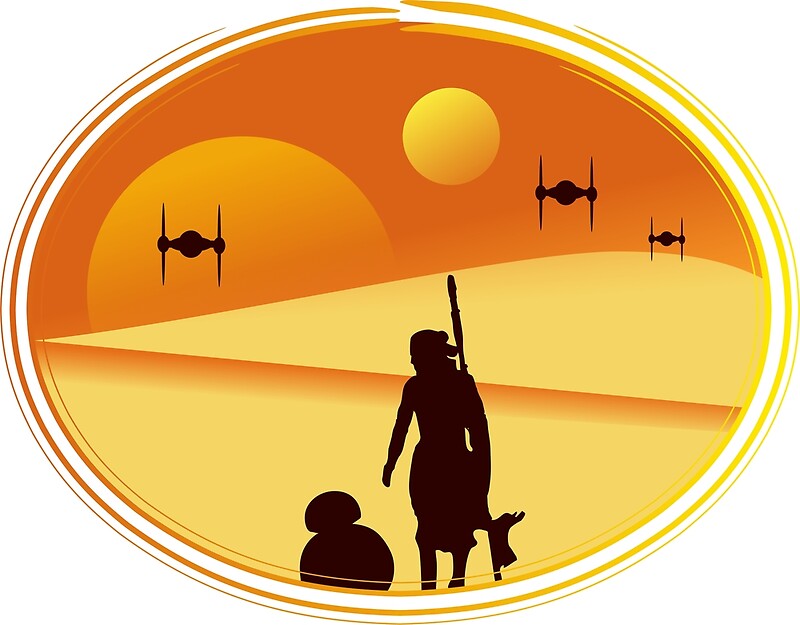 "tatooine sunset" by yellowmadcat | Redbubble
