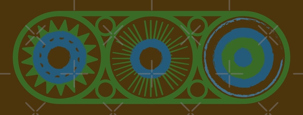 "funky vintage-style triptych design" by BeyondGraphic | Redbubble