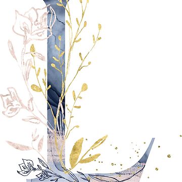 "Decorative Letter L" Sticker for Sale by Alaina Jensen Ltd | Redbubble