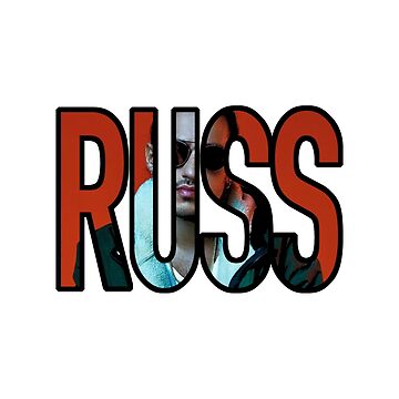 "Russ" Sticker for Sale by Jmark28 | Redbubble
