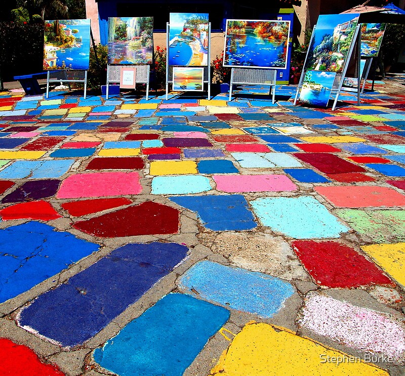 "Spanish Art Village, San Diego, California" by Stephen Burke | Redbubble