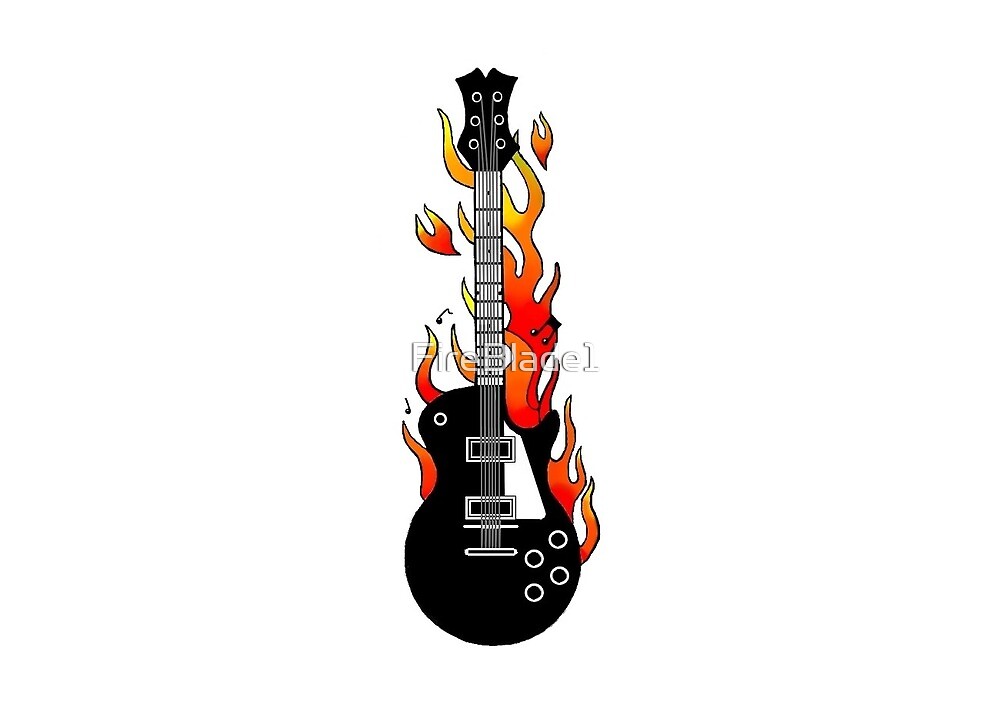 "Hell Guitar" by FireBlade1 | Redbubble