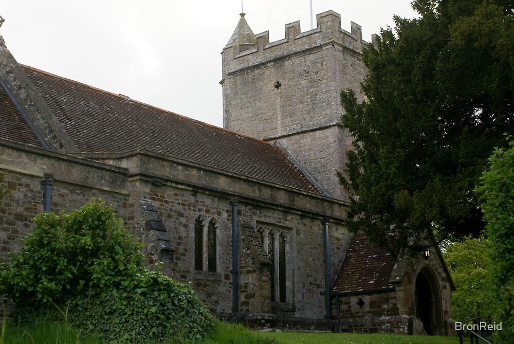 "Church of the Holy Rood, Wool, Dorset" by BronReid | Redbubble