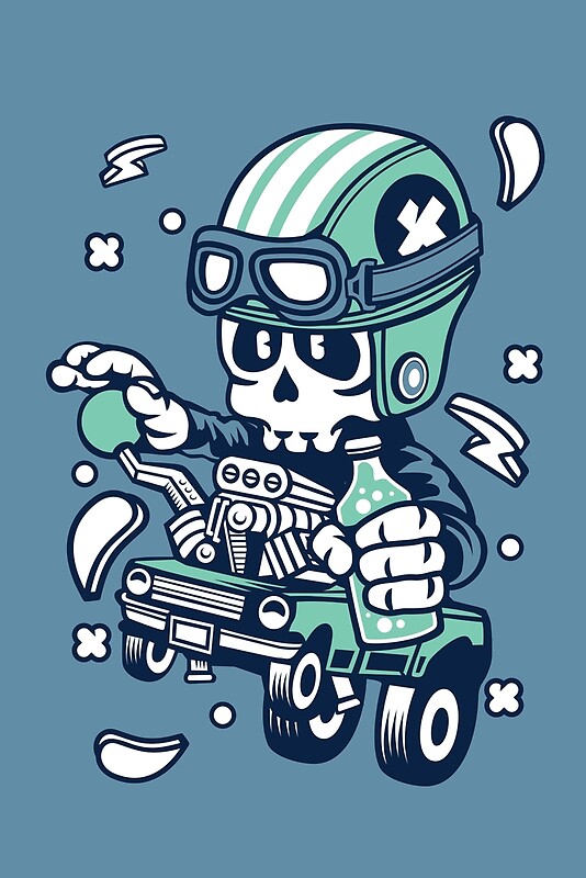 "Hotrod Cartoon Character classic for large engines lovers" by ...