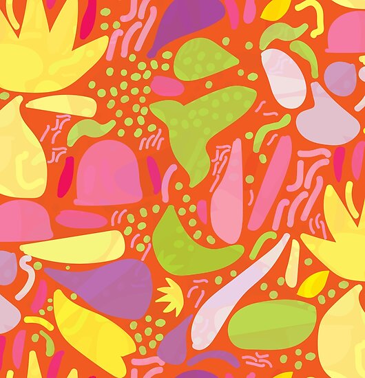 Colorful tropical shapes – EN Larsen Art & Design