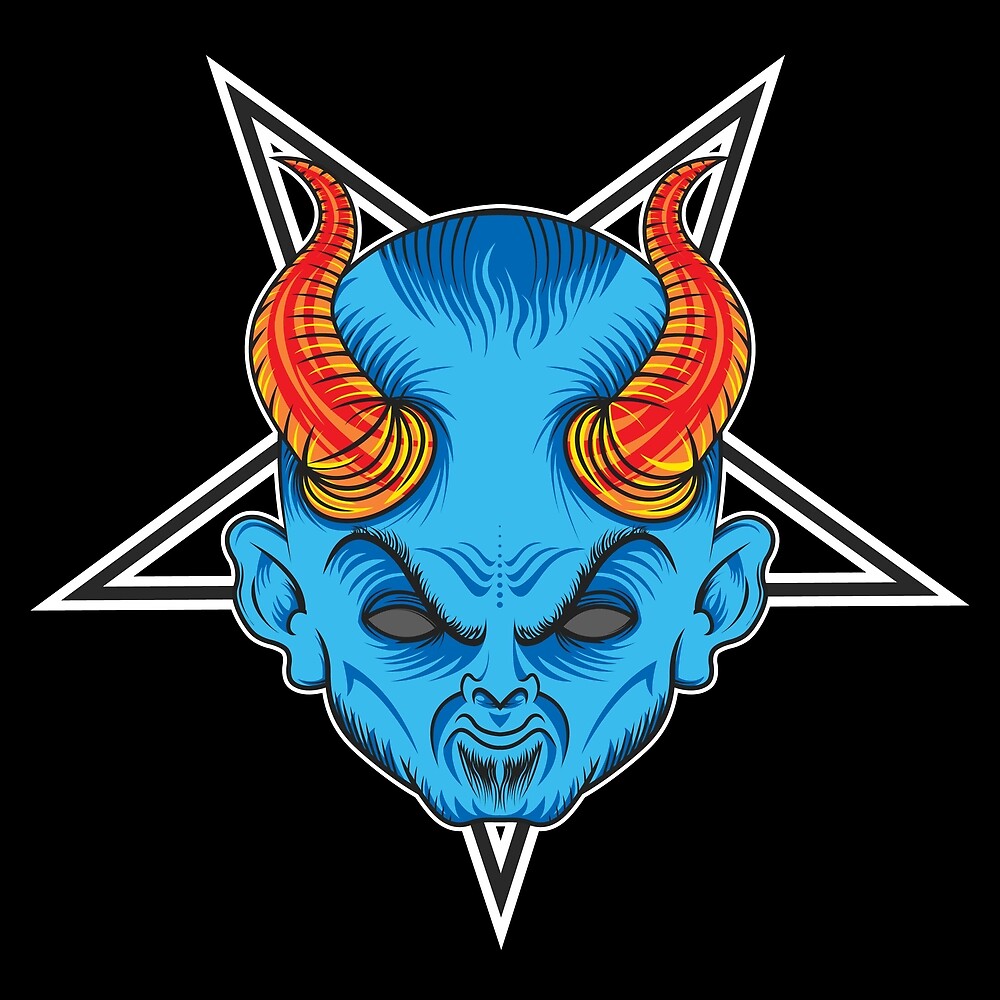 "Colorful Devil Illustration" by newimagedepot | Redbubble