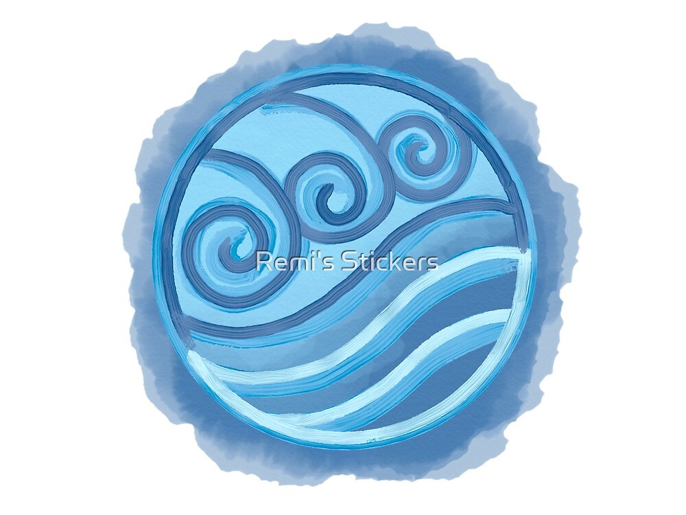 "Water Tribe Symbol Watercolor | Avatar The Last Airbender" by Rachel ...