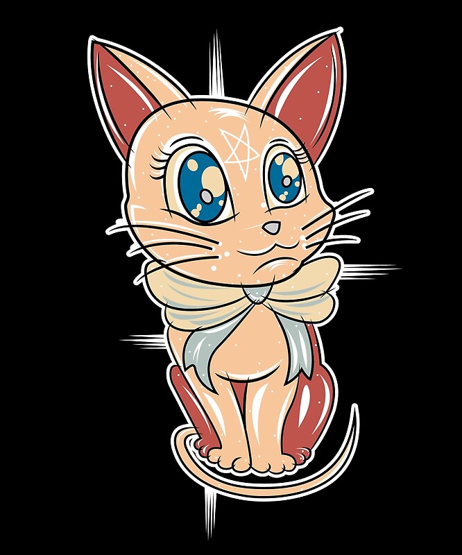 "Cute Sinister Kitty Cat" by newimagedepot | Redbubble