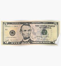 5 Dollar Posters | Redbubble