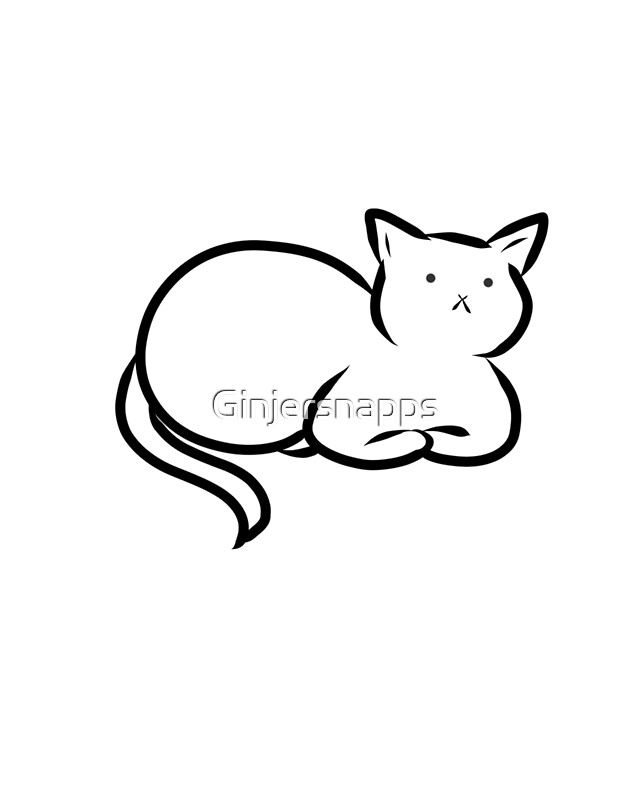 "Useless Cat" by Ginjersnapps | Redbubble
