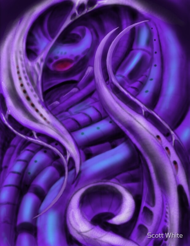 "Biomech landscape" by Scott White | Redbubble