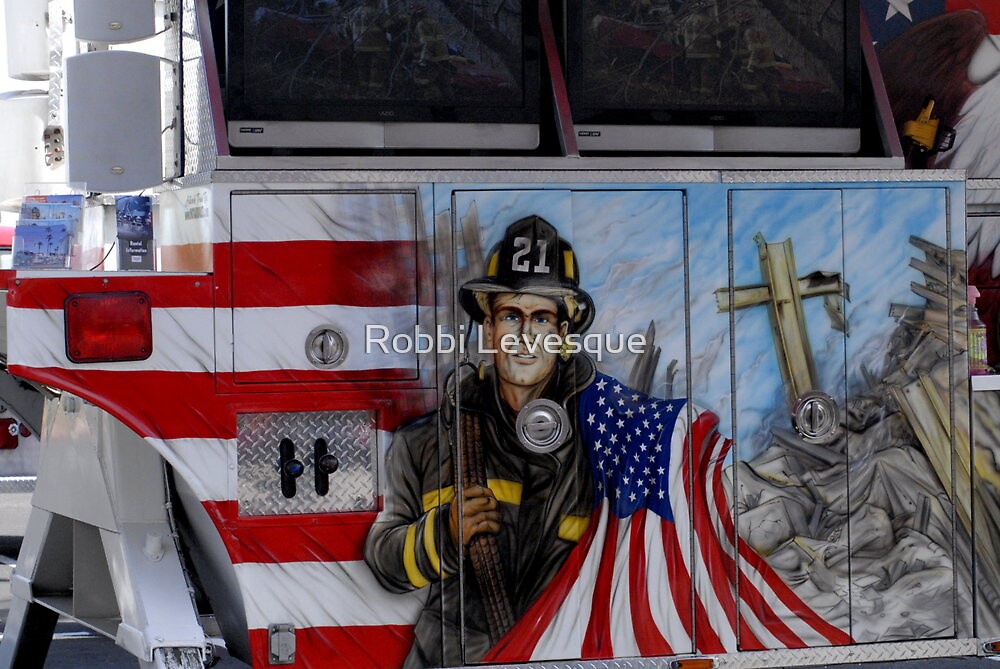"Firefighter Tribute" by Robbi Levesque | Redbubble