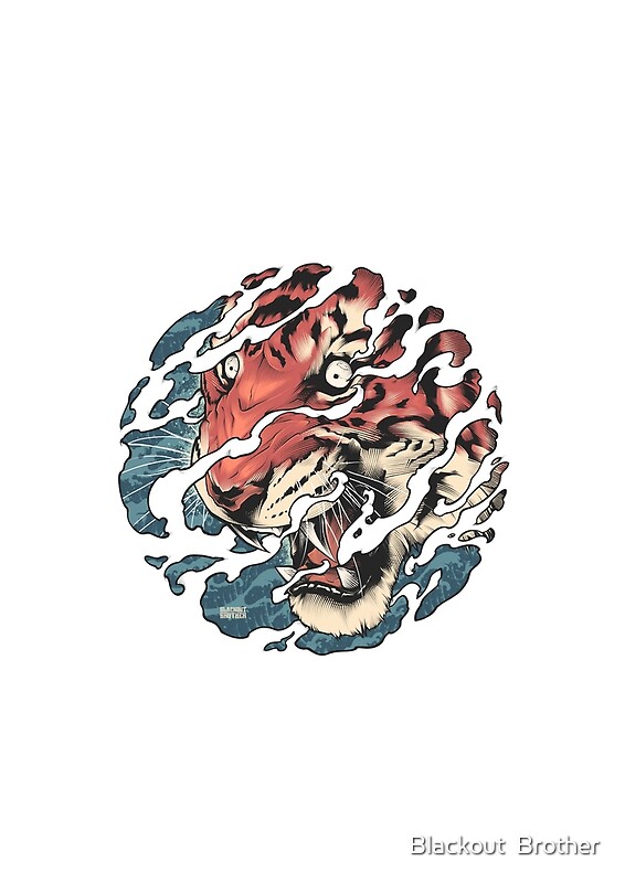 "Tora - Japanese tiger tattoo art" by Blackout Brother | Redbubble