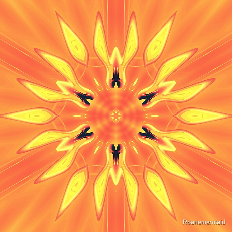 "Fire Star" by Roanemermaid | Redbubble