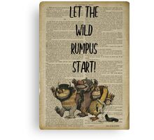 "Let the wild rumpus start... Where the Wild Things Are old dictionary ...