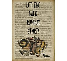 "Let the wild rumpus start... Where the Wild Things Are old dictionary ...