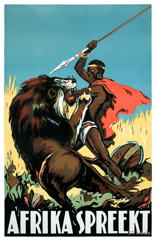 "Africa Vintage Travel Poster Restored" by vintagetreasure | Redbubble